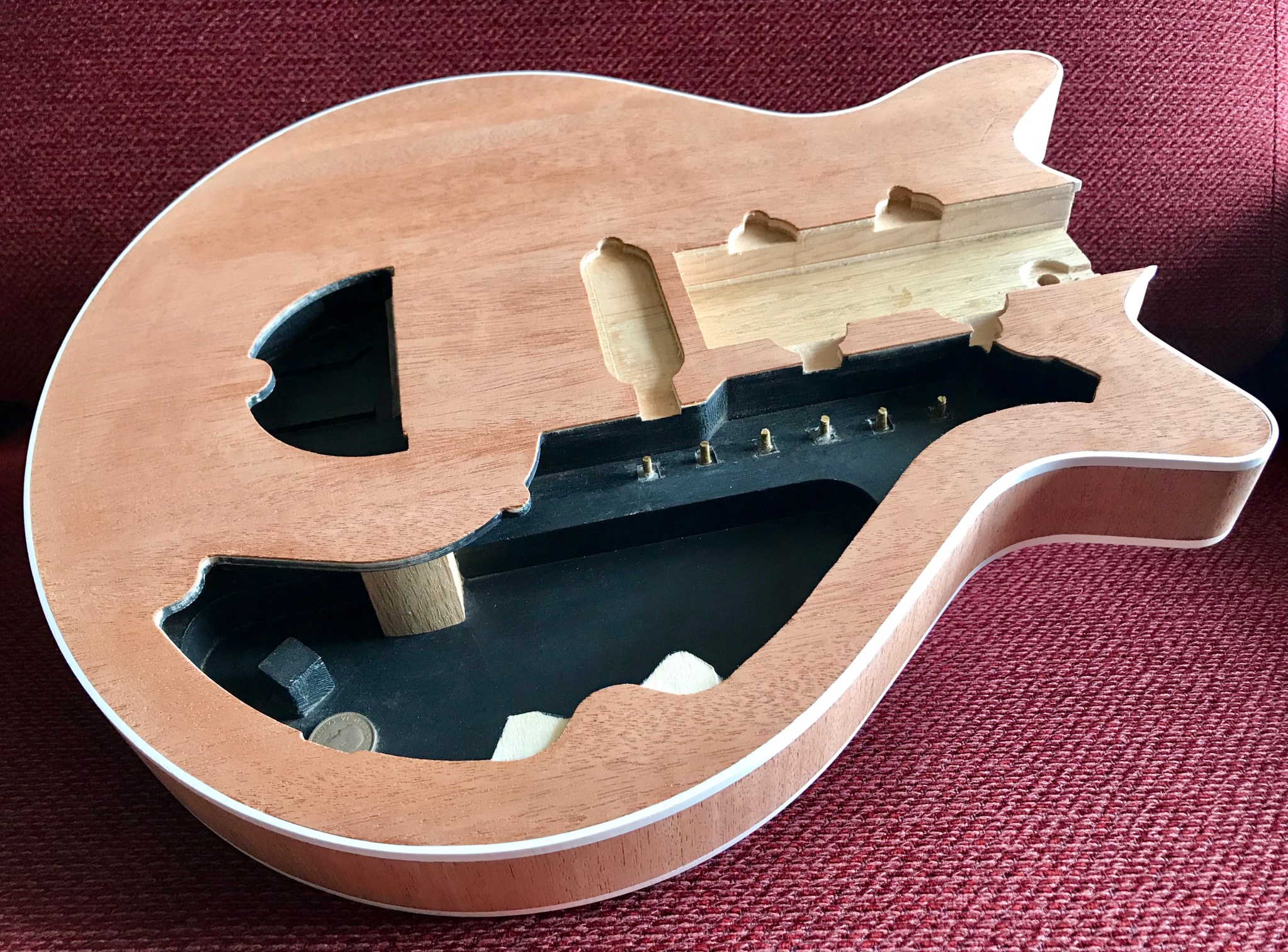 Brian May Red Special Replica Build Parts 44-46: Edge Binding ...