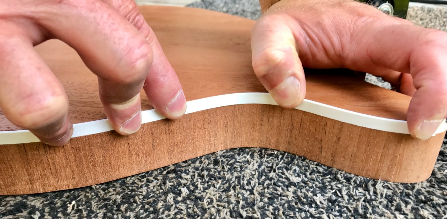 Brian May Red Special Replica Build Parts 44-46: Edge Binding ...